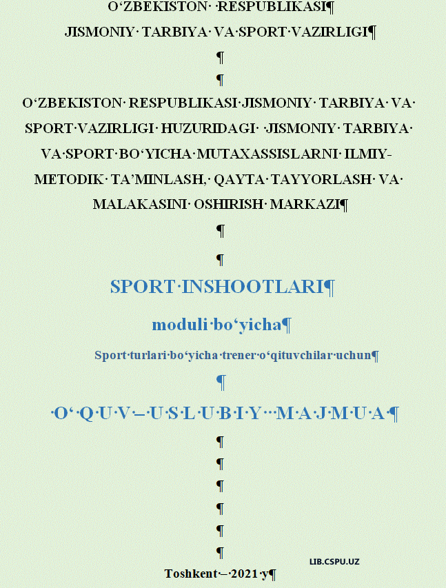 Modulning maqsadi va vazifalari » LIB.CSPU.UZ Elektron Kutubxona | Chirchiq davlat pedagogika ...